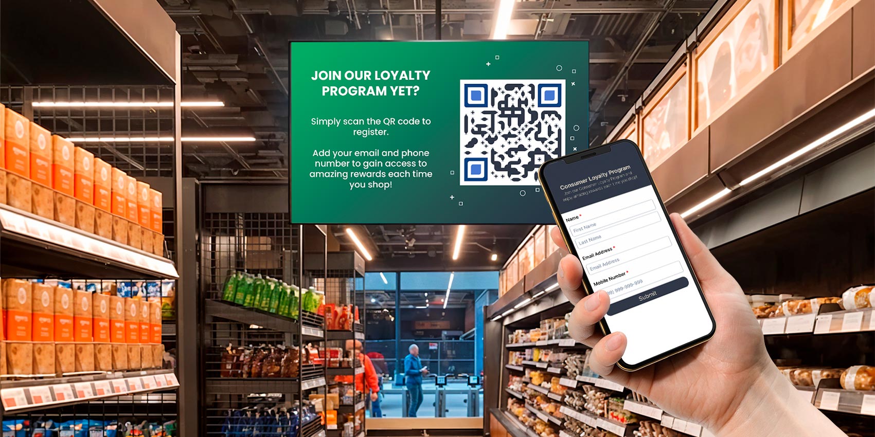 Retail Consumer Loyalty Programs with Form QR Code Generator