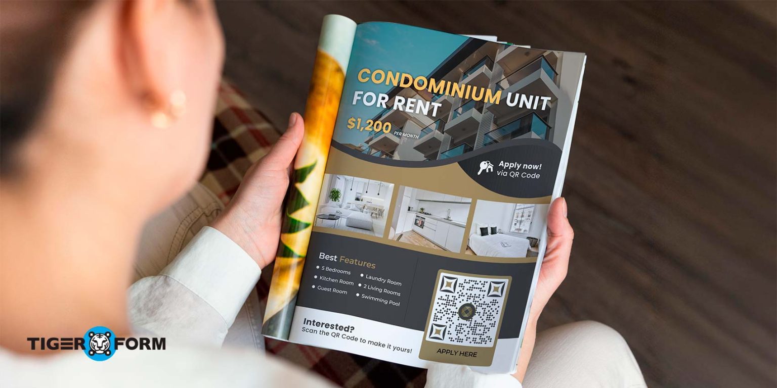 Use Tenant Application Form For Real Estate With QR Code